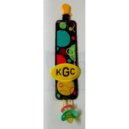 In Hoop Personalized Paci Clip - Circle