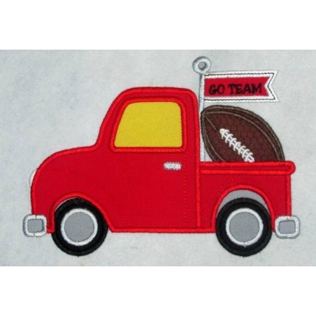 Applique Football Truck