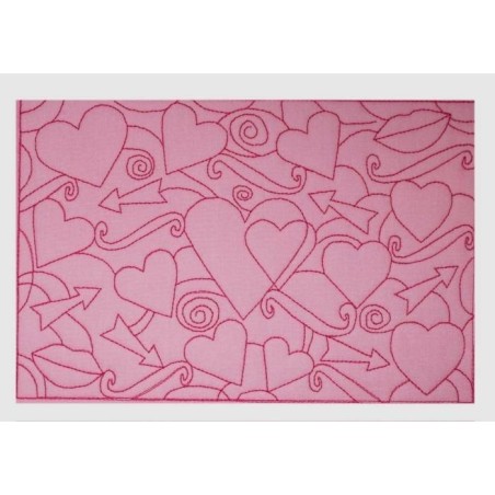 Full Hoop Hearts Stipple With and Without a Border