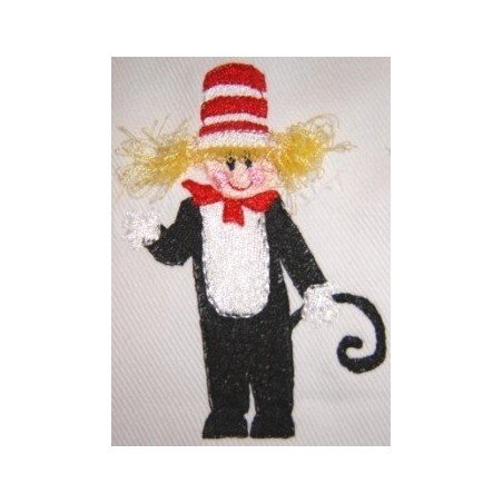 Fringe Girl Cat in Hat